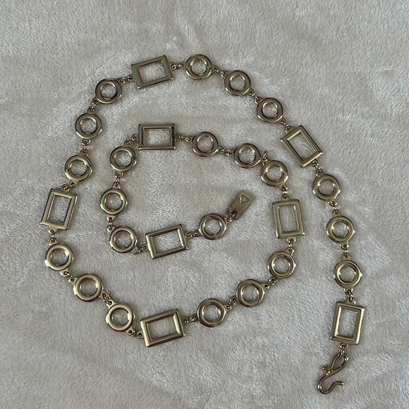 Accessories | Vintage 8s 90s Fashion Gold Tone Metal Belt | Poshmark
